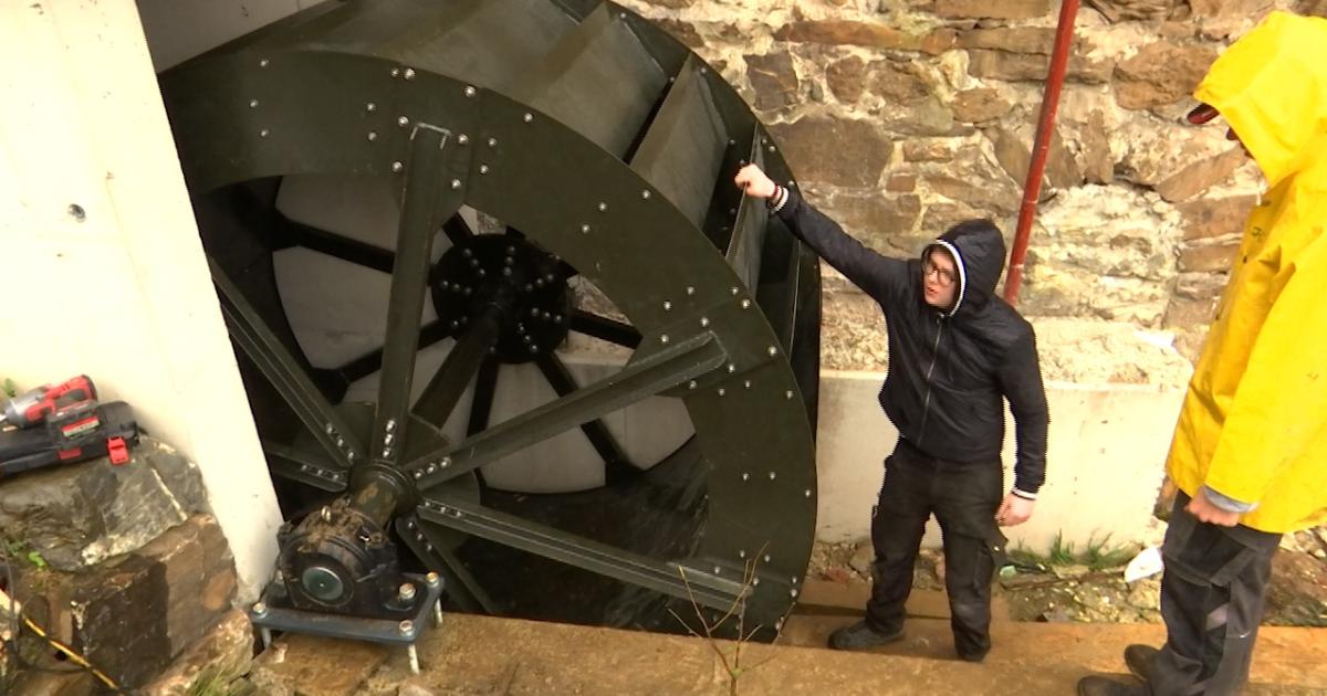 Une roue à aubes construite par les élèves de l'IND Malmedy | Vedia