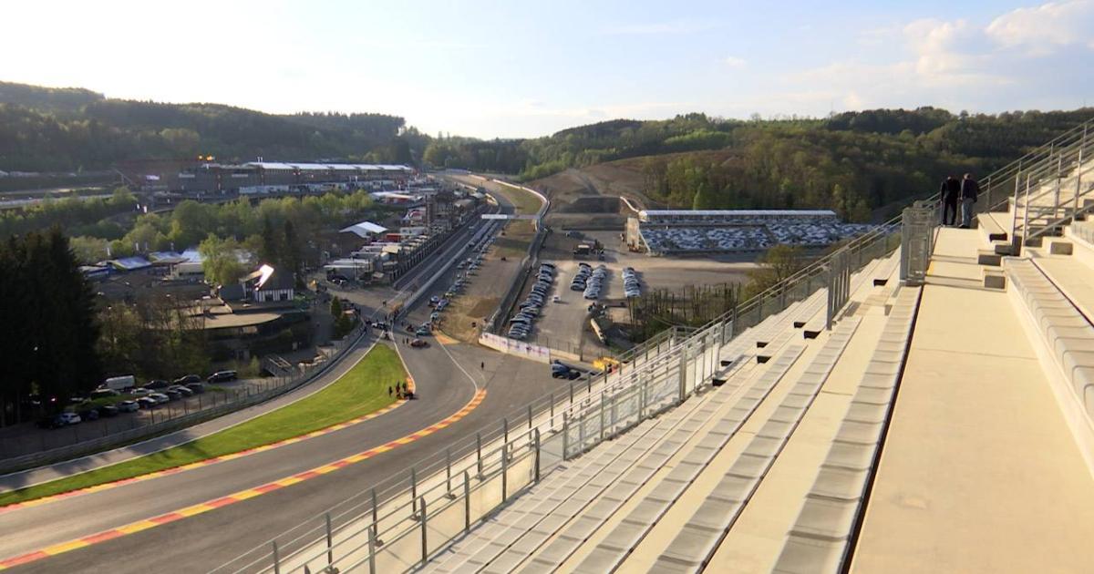 Spa-Francorchamps: vue imprenable depuis la nouvelle tribune dans le ...